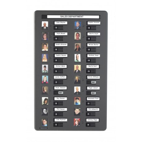 In out Boards for receptions so that staff can quickly see who is in ...